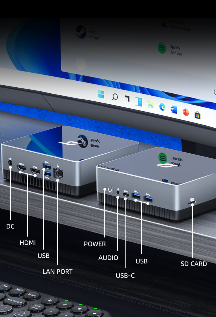 Mini PC CyberGeek Intel Small Desktop Computers Linux & Windows Pro ...