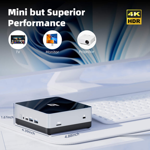 Desktop Mini Computer N100 Processors Nano A1 Win 11 Pro 8GB – CyberGeekPC