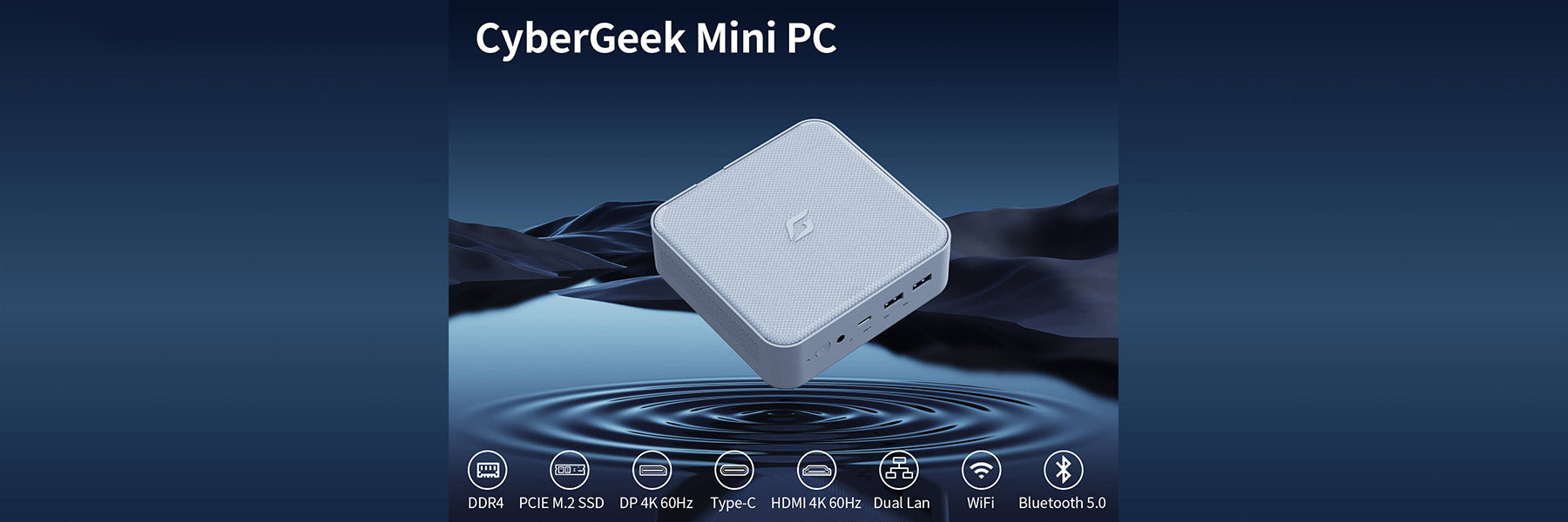 CyberGeek Mini PC Nano L1 64GB RAM Linux 5700U Samll Gaming Computer ...
